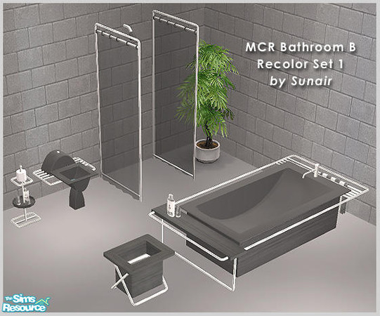 The Sims Resource - MCR Bathroom B - Recolor set 1