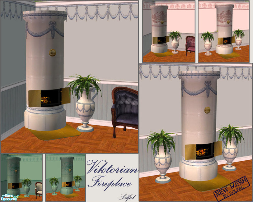 The Sims Resource - Victorian fireplace