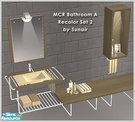 The Sims Resource | MCR Bathroom A - Recolor set 2
