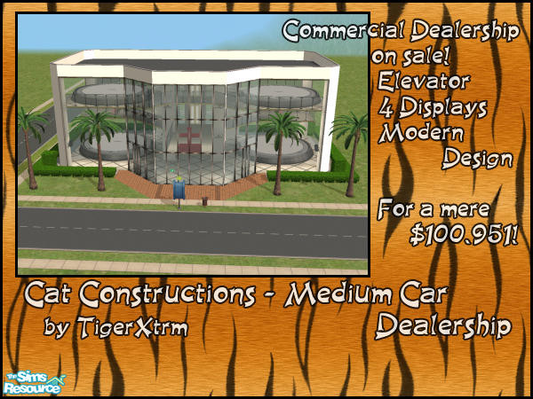 The Sims Resource - C.C - Medium Car Dealership