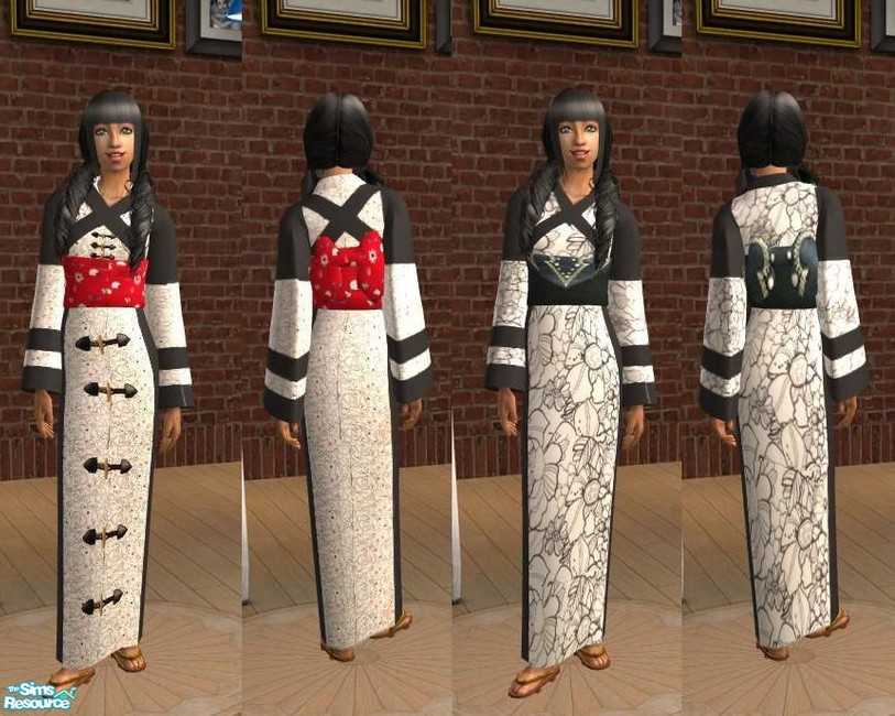 The Sims Resource - Kimono - aki pack 3