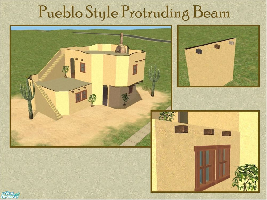 The Sims Resource - Pueblo protruding beam decor