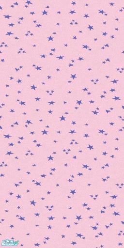 The Sims Resource | Pink Stars Wallpaper