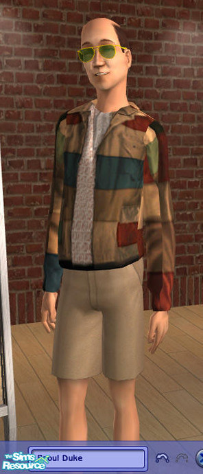 The Sims Resource | Raoul Duke's Patchwork Jacket