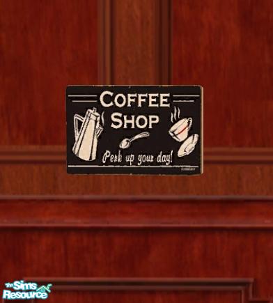 The Sims Resource - Coffee Shop Collection - Sign 4