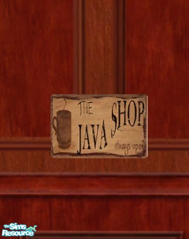 The Sims Resource | Coffee Shop Collection - Sign 1