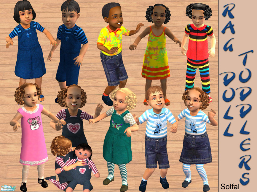 The Sims Resource - Rag Doll Toddlers