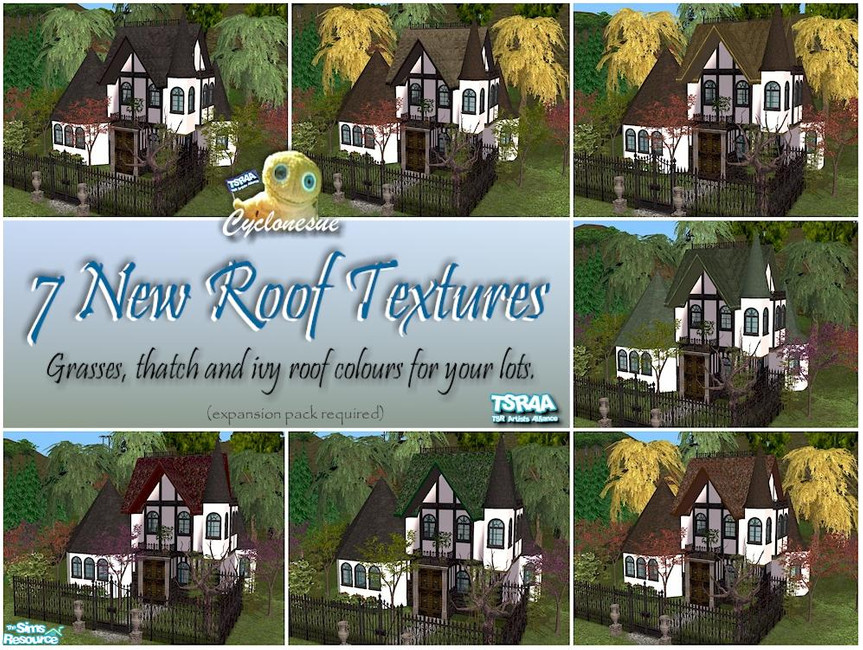 The Sims Resource - Natural Roof Textures