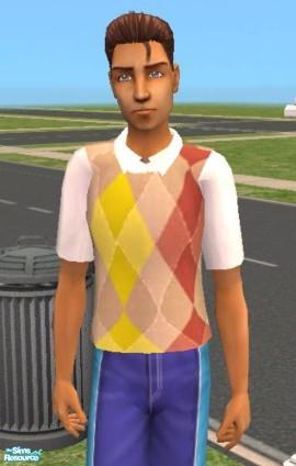 The Sims Resource - Argyle vest