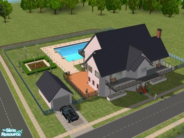 The Sims Resource | 3 Bedroom, Large estate with pool