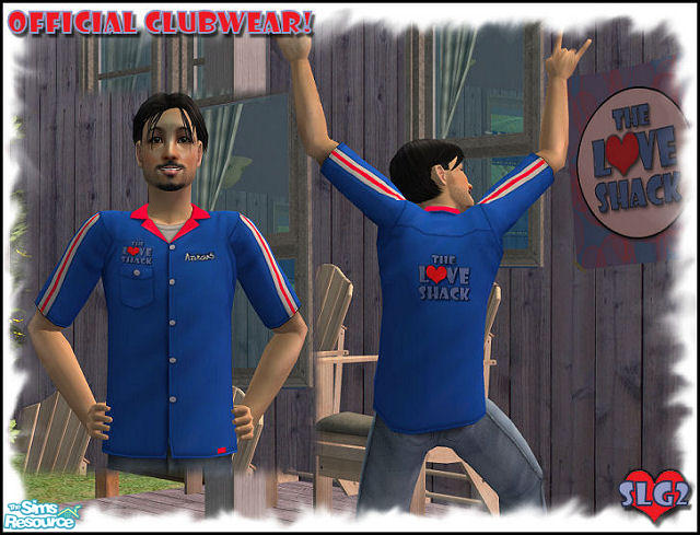 The Sims Resource | Love Shack Official Clubwear, Male