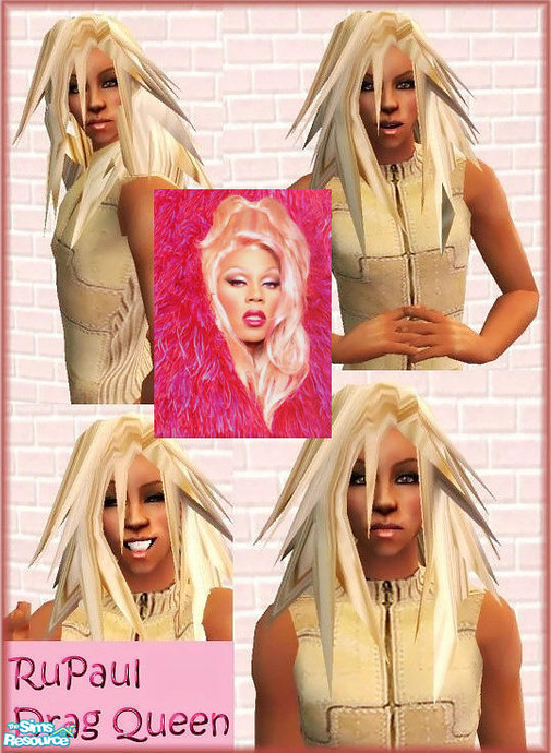 The Sims Resource | Ru Paul as a Drag Queen