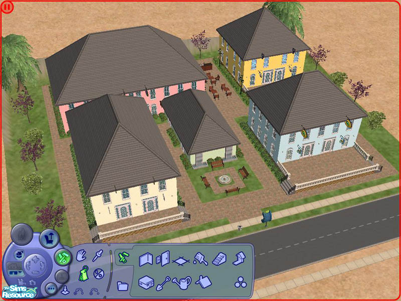 The Sims Resource | Z.A.V's Colored Downtown