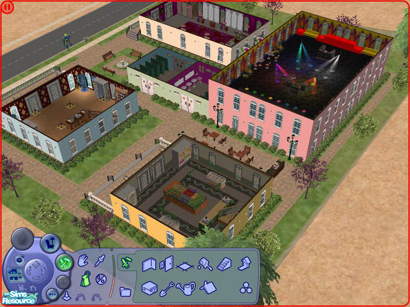 The Sims Resource | Z.A.V's Colored Downtown