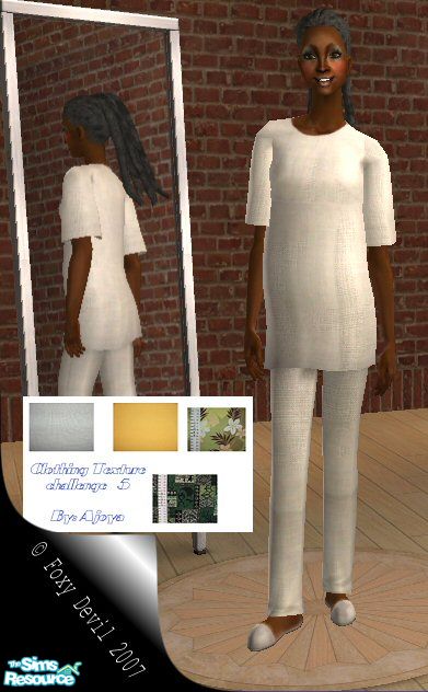 The Sims Resource | Foxy Devil Clothing Texture Challenge 05