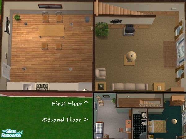 The Sims Resource - Apartment Building w/ 4 Apartments