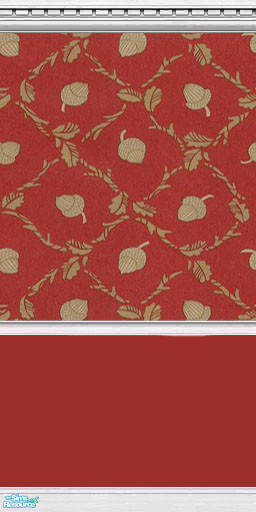 The Sims Resource - Red Acorn Wallpaper
