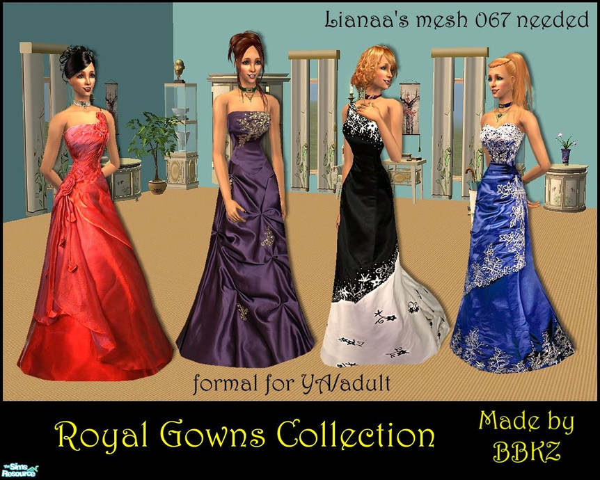 The Sims Resource | Royal Gowns Collection