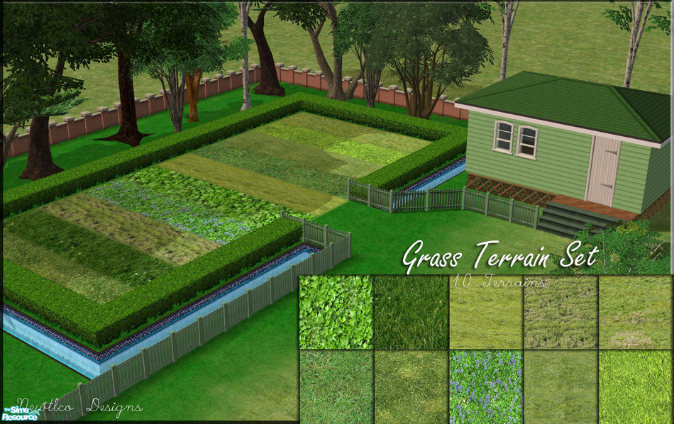 The Sims Resource - Grass Terrain Set