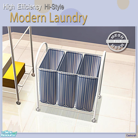 The Sims Resource | Modern Laundry Extras - Laundry Sorter Mesh