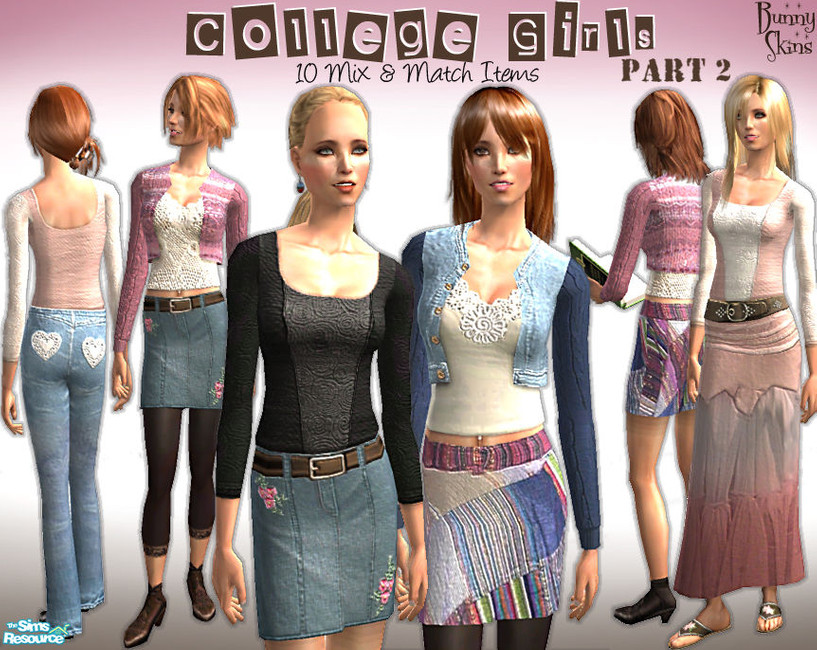 The Sims Resource - College Girls Part 2