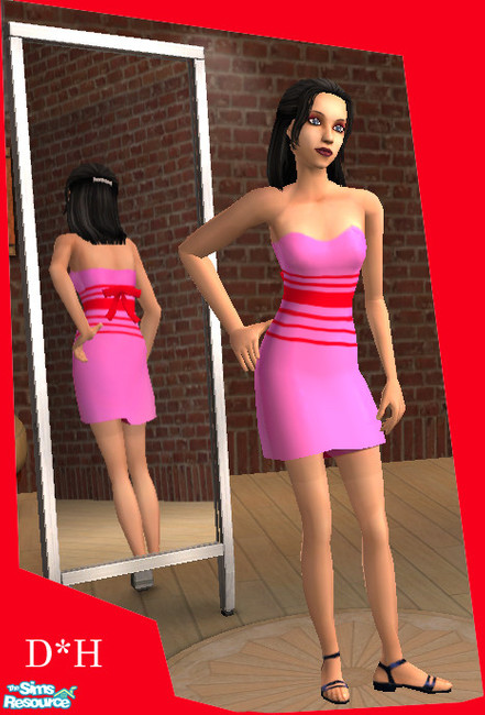 The Sims Resource - Pink Dress