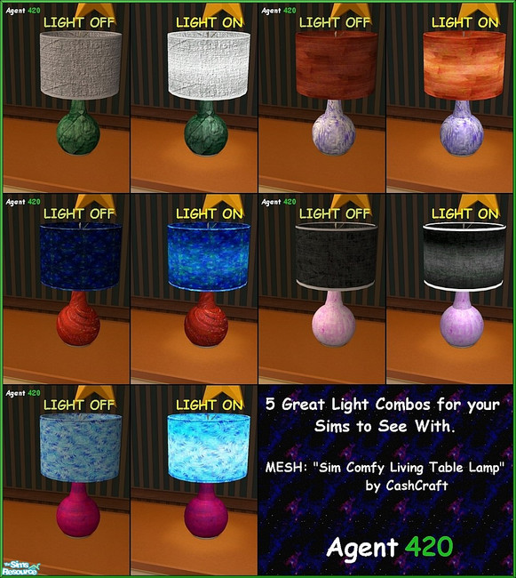 The Sims Resource - Table Lamp Super Assorted Set
