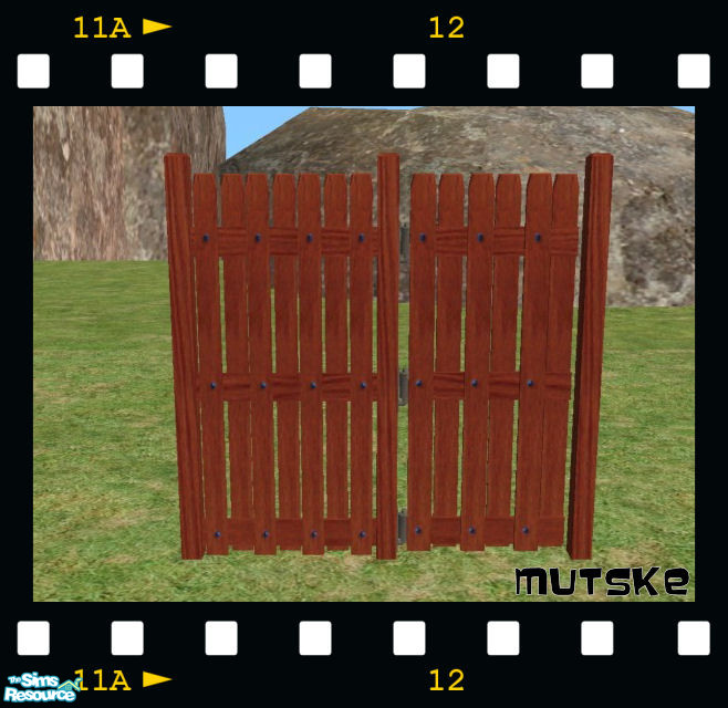 The Sims Resource - Amsterdam Gates - Mahogany Recolor