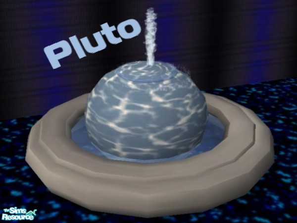 The Sims Resource | Cosmic Fountains Recolor - Pluto