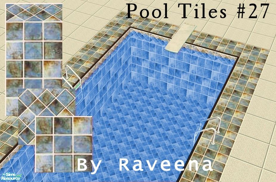 The Sims Resource - Pool Tiles Set #27