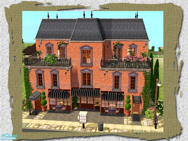 The Sims Resource | Cafe au Lait 3 Apartments