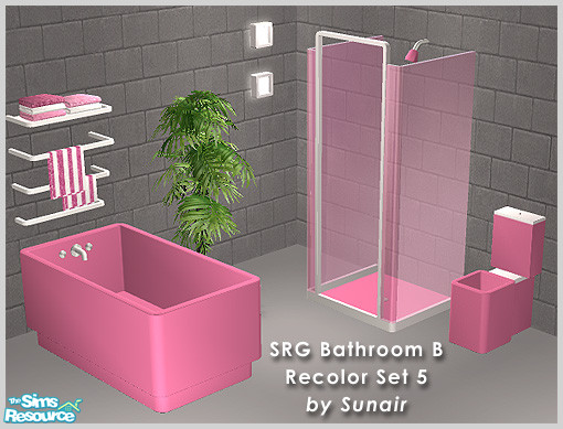 The Sims Resource | SRG Bathroom B - Recolor set 5