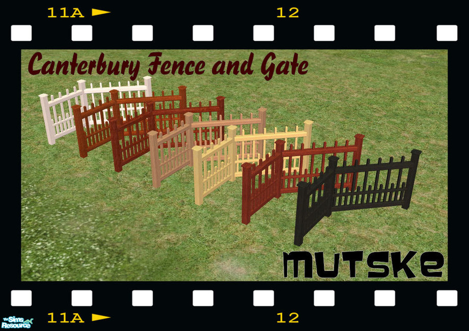 The Sims Resource - Canterbury fences and gates