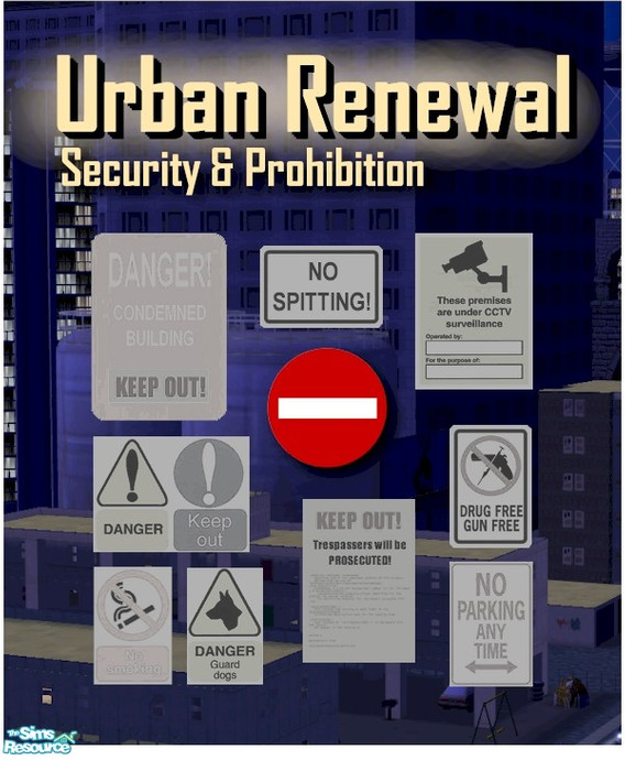 The Sims Resource | No Entry Sign