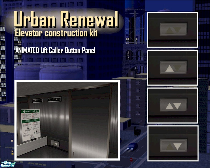 The Sims Resource - Animated Lift Caller Button