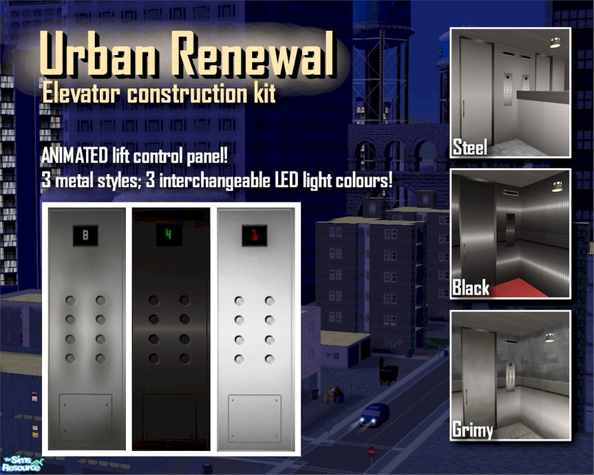 The Sims Resource | Animated Elevator Control Panel