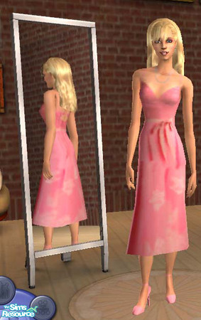The Sims Resource - Pretty in Pink Day Dress