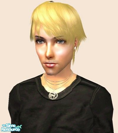 The Sims Resource | Recolors of Raonsims Male Hair #2 - Blonde