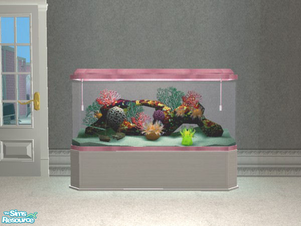 The Sims Resource | Pink And White Fish Tank