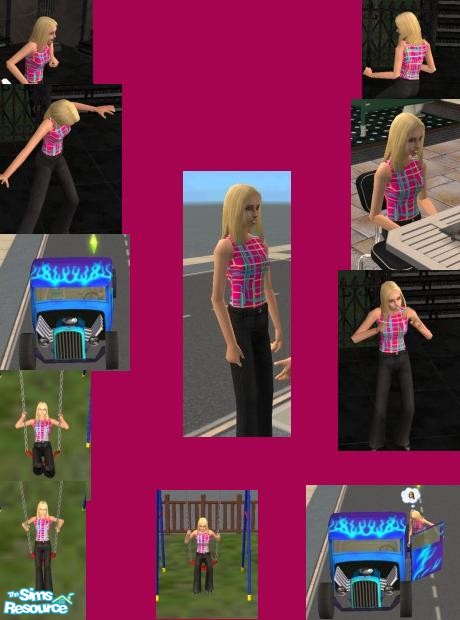 The Sims Resource - Pink top