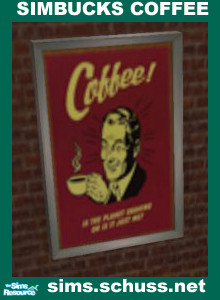 The Sims Resource - Simbucks Coffee - Shaking Poster