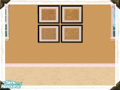The Sims Resource | Aztec Gold Painting #2