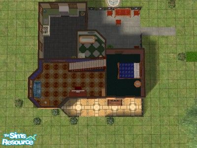 The Sims Resource | 5 Sim Lane The Sims1 Goth House