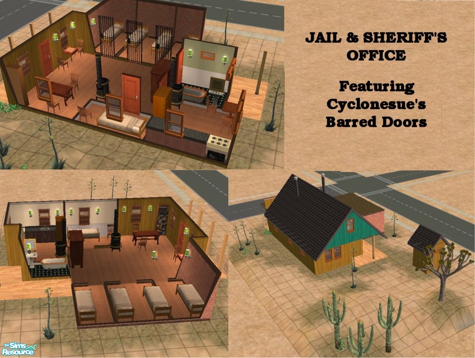 The Sims Resource | Jail & Sheriff's Office