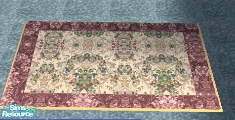 The Sims Resource | Scroll Work rug