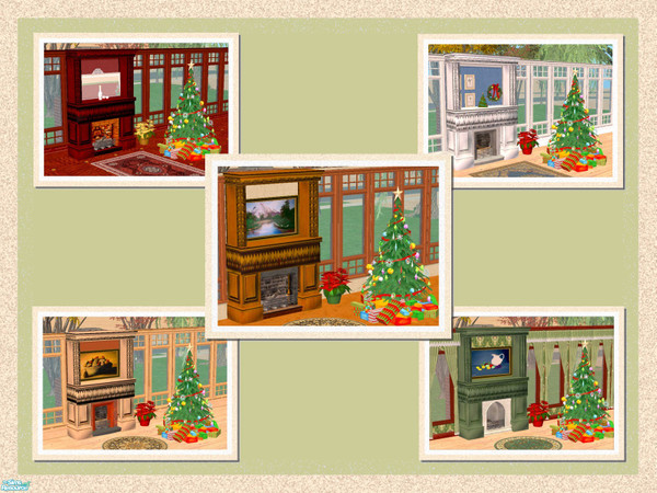 The Sims Resource | FirePlace Surround-Wood