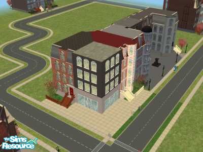 The Sims Resource | New DownTown Corner lot 2