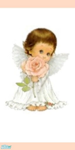 The Sims Resource - Pink Angel Baby wallpaper