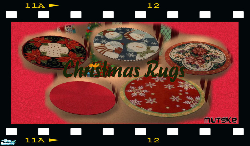 The Sims Resource - Christmas Rugs