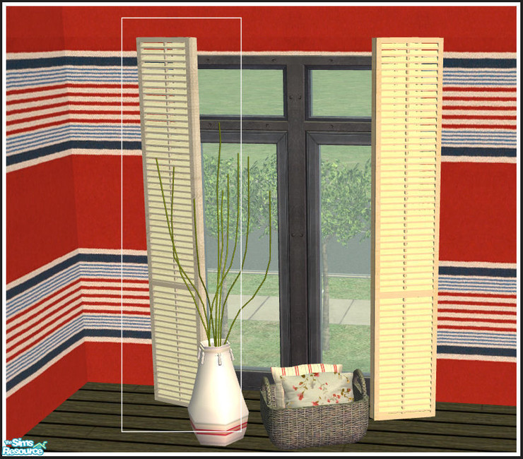 The Sims Resource - Steffor recolors - red - shutter
